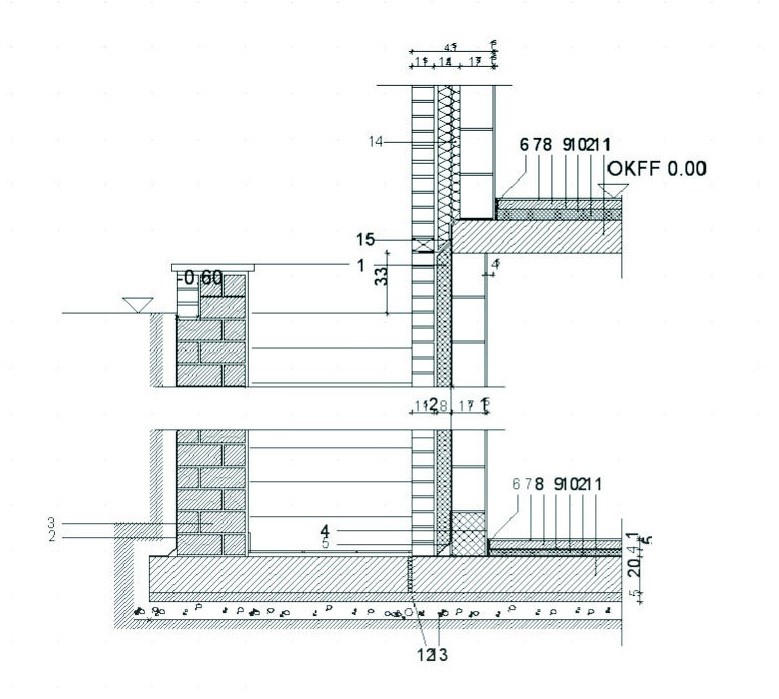 Exterior Wall Section Drawing