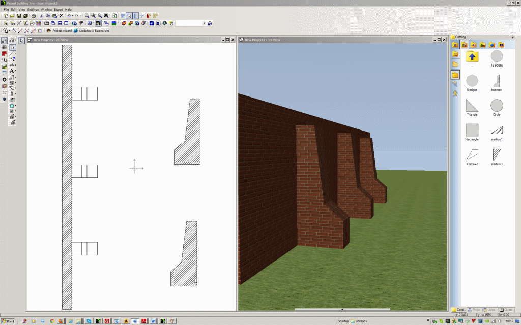 Buttress Wall - Visual Building