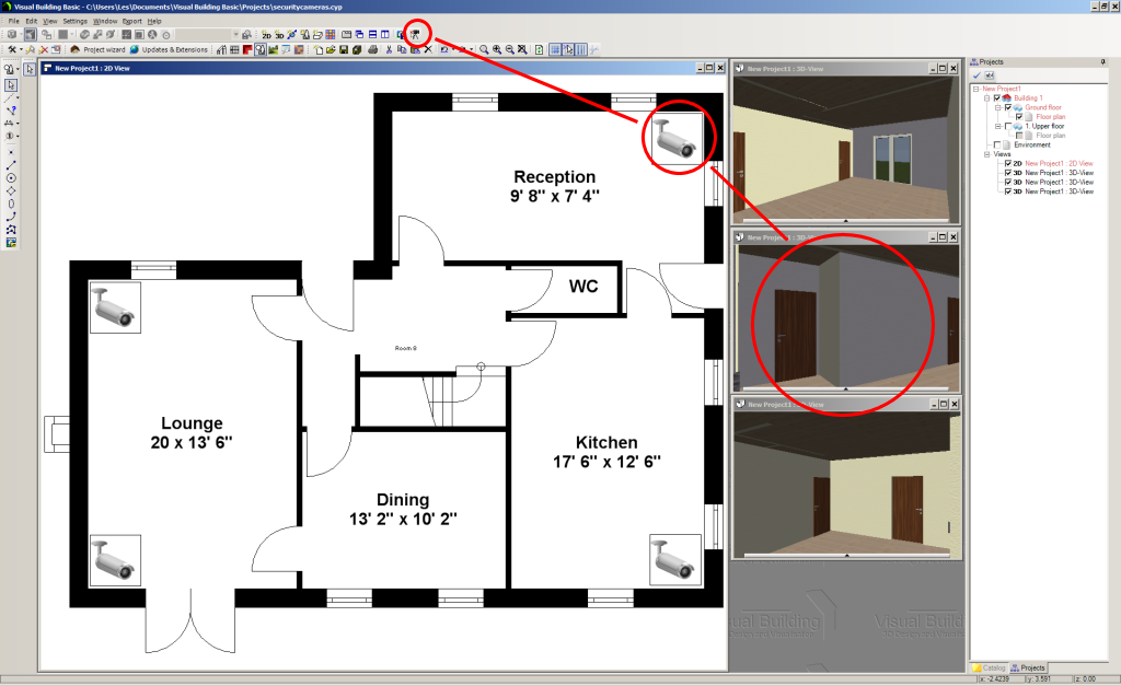 Security Cameras - Visual Building